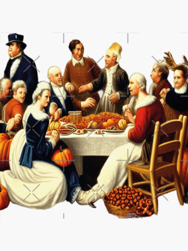 "Thanksgiving Day: History, Fun Facts, & What's Fiction" Sticker for ...