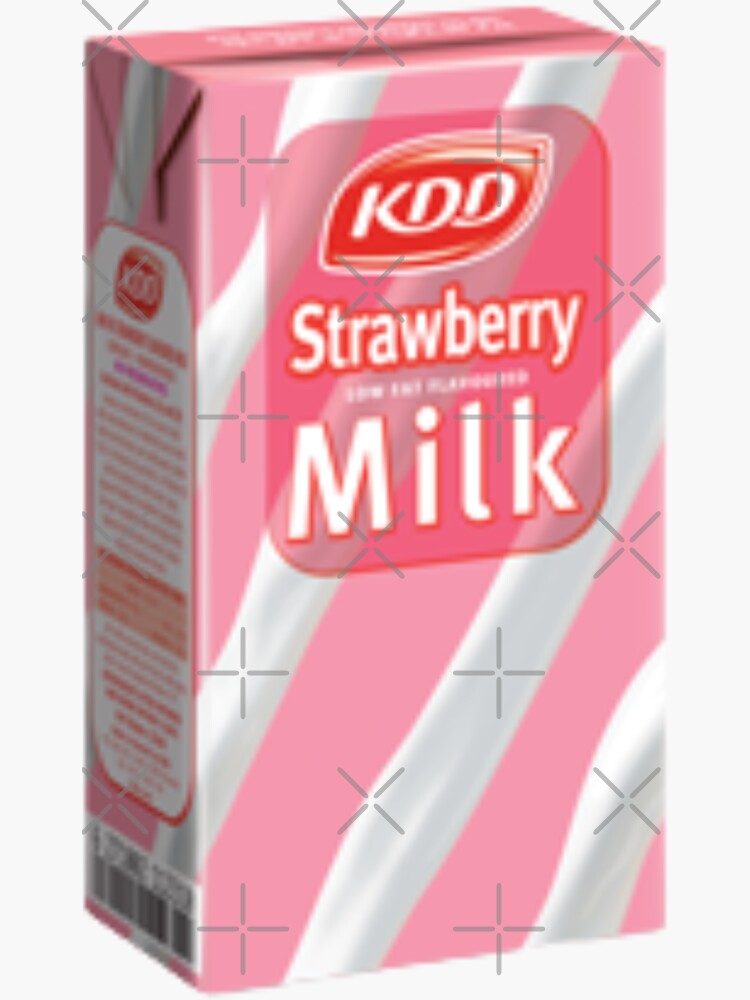 "KDD STRAWBERRY MILK" Sticker for Sale by selmaal | Redbubble