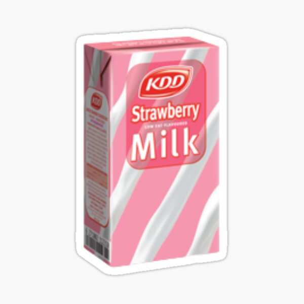 "KDD STRAWBERRY MILK" Sticker for Sale by selmaal | Redbubble
