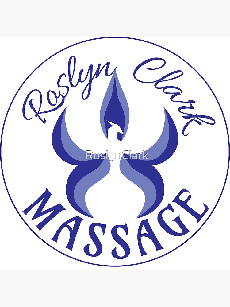 "Roslyn Clark Massage round logo" Sticker for Sale by RoslynClark ...