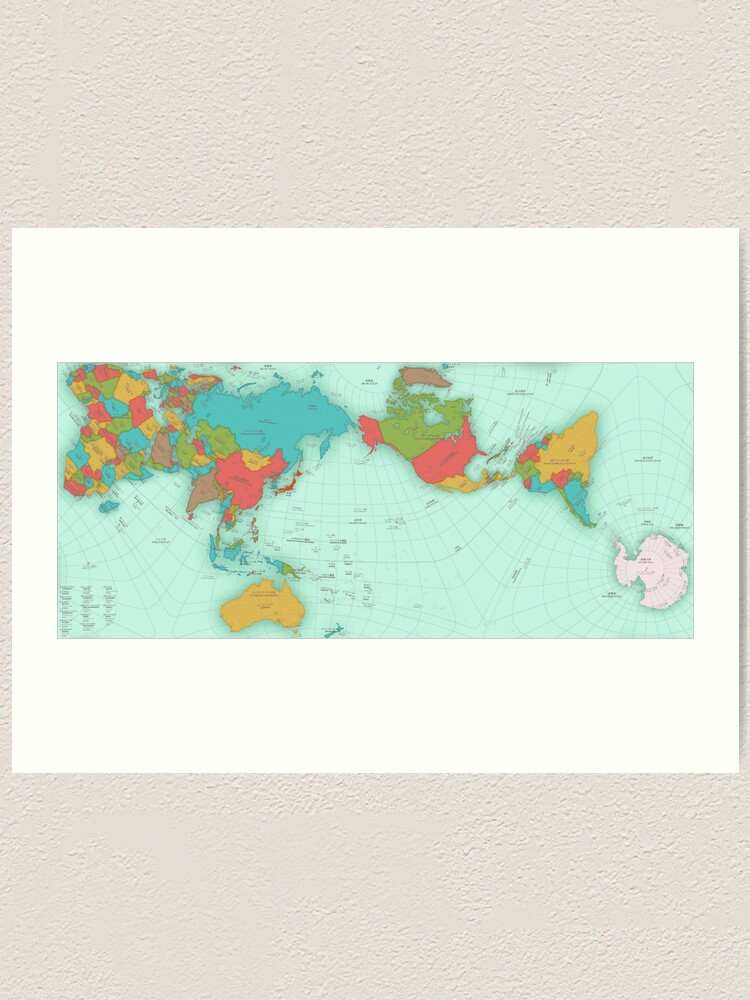 "Authagraph World Map" Art Print for Sale by Kindergeschenke | Redbubble