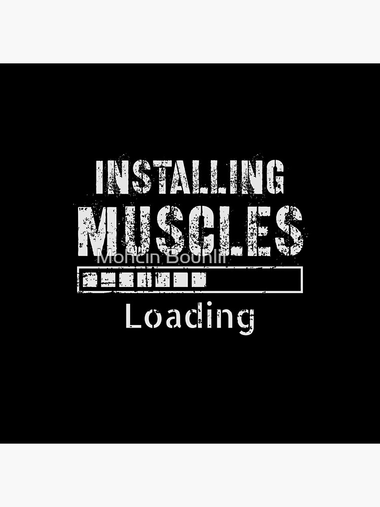 Installing Muscles Loading Premium Matte Vertical Poster