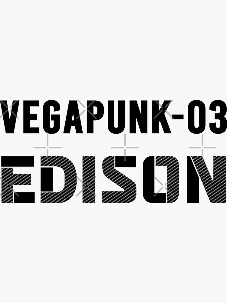 "One Piece - Vegapunk-03 EDISON" Sticker for Sale by Umairuem | Redbubble