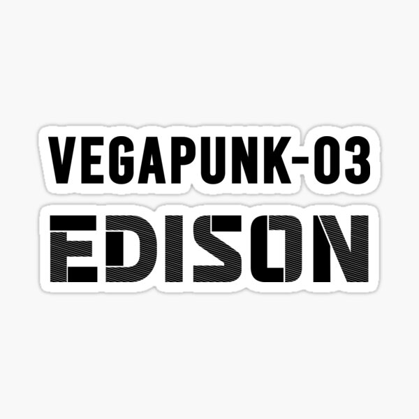 "One Piece - Vegapunk-03 EDISON" Sticker for Sale by Umairuem | Redbubble