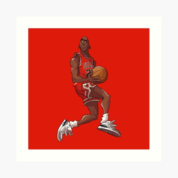 "Air Jordan cartoon Illustration" Art Print for Sale by luxci | Redbubble