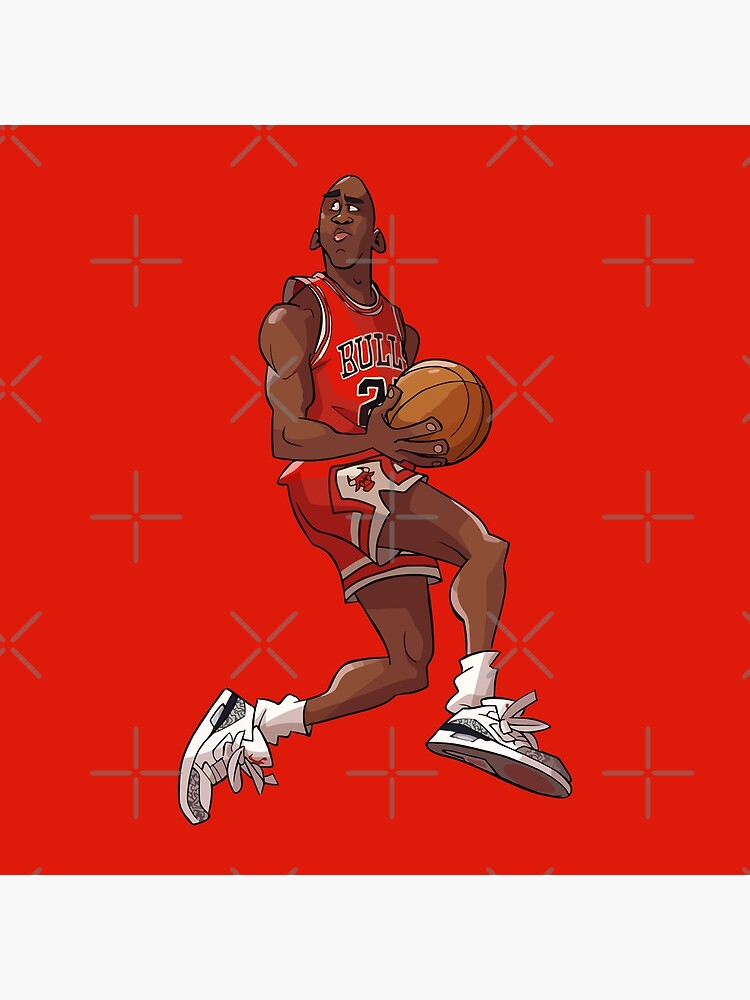 "Air Jordan cartoon Illustration" Art Print for Sale by luxci | Redbubble