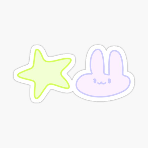 "Star Rabbit" Sticker for Sale by DDaDang | Redbubble