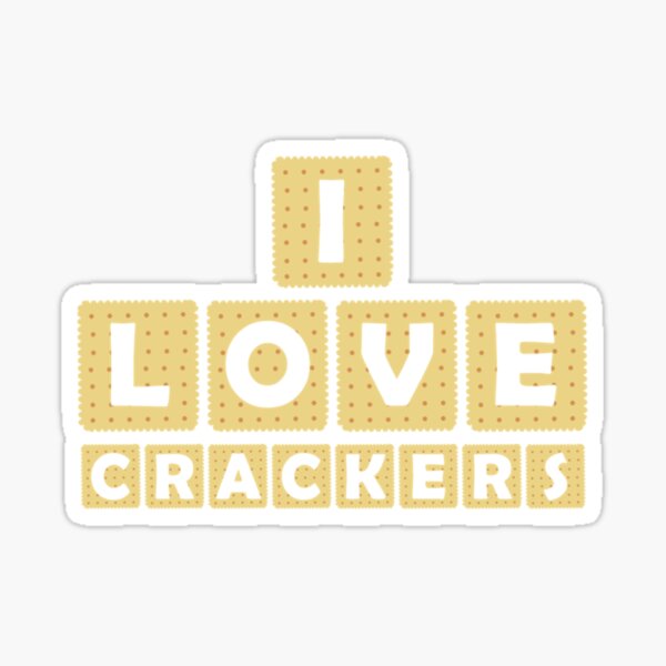 "Dry White Cracker Lovers design graphic " Sticker for Sale by ...