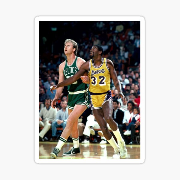 "Larry Bird Vs Magic Jo" Sticker for Sale by hollytbja | Redbubble