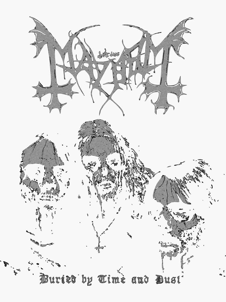 "MAYHEM BAND" Sticker for Sale by AngelicaObeuner | Redbubble