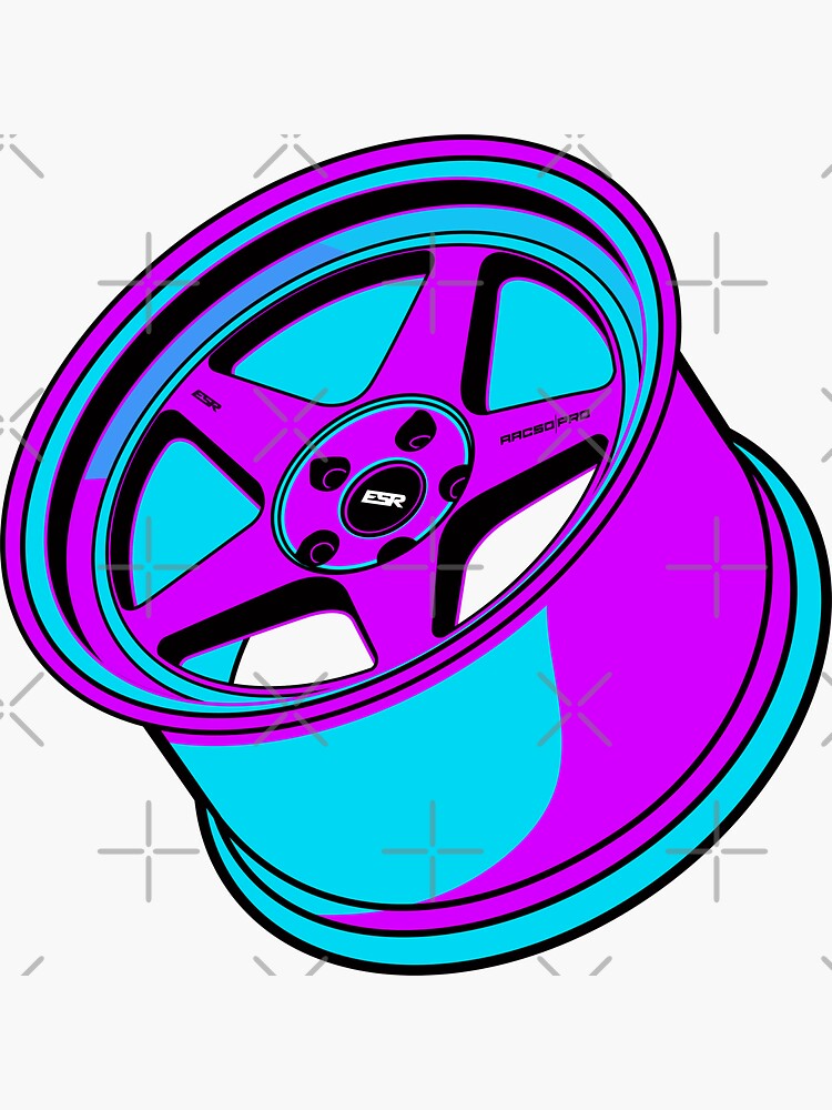 "ESR CR5 WHEEL 003" Sticker for Sale by RACSOPRO | Redbubble