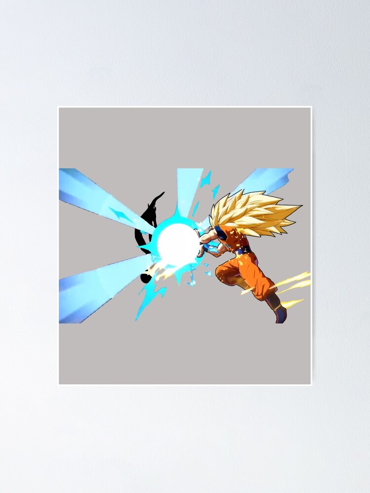 "Goku's Kamehameha (SSJ3)" Poster for Sale by Frame-n-Play | Redbubble