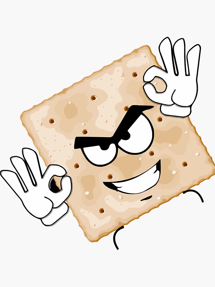 "Salty Cracker " Sticker for Sale by akikido | Redbubble