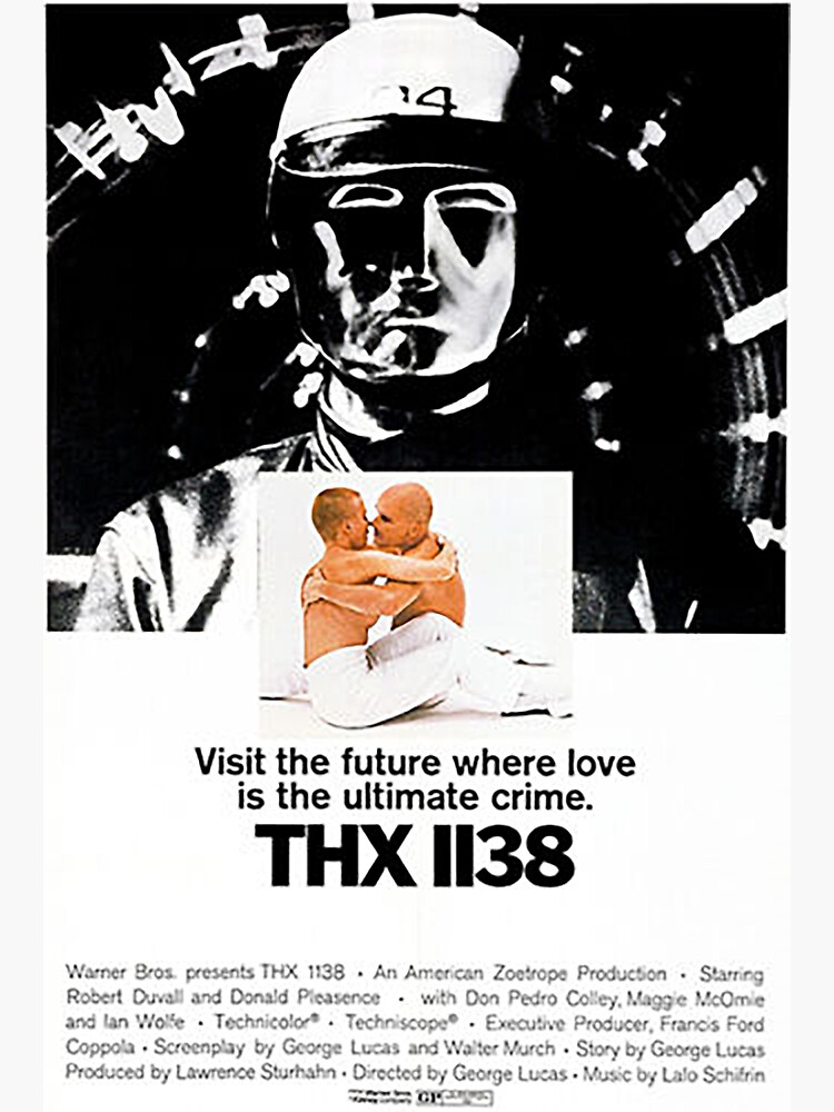 "THX 1138" Sticker for Sale by NostalgiacNT | Redbubble