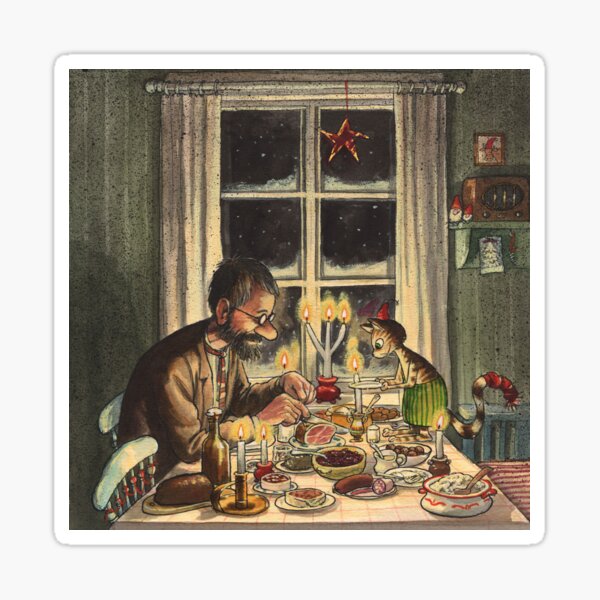 "pettson and findus" Sticker for Sale by otakunosekai | Redbubble