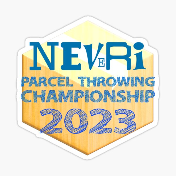 "Nevri parcel throwing championship" Sticker for Sale by Bramble43 ...