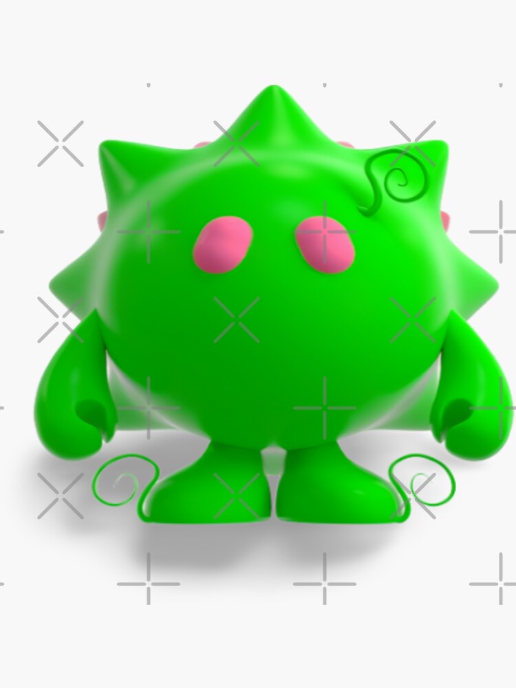 "Art toy NFT "Green burdock plant". " Sticker for Sale by ErisMerch ...