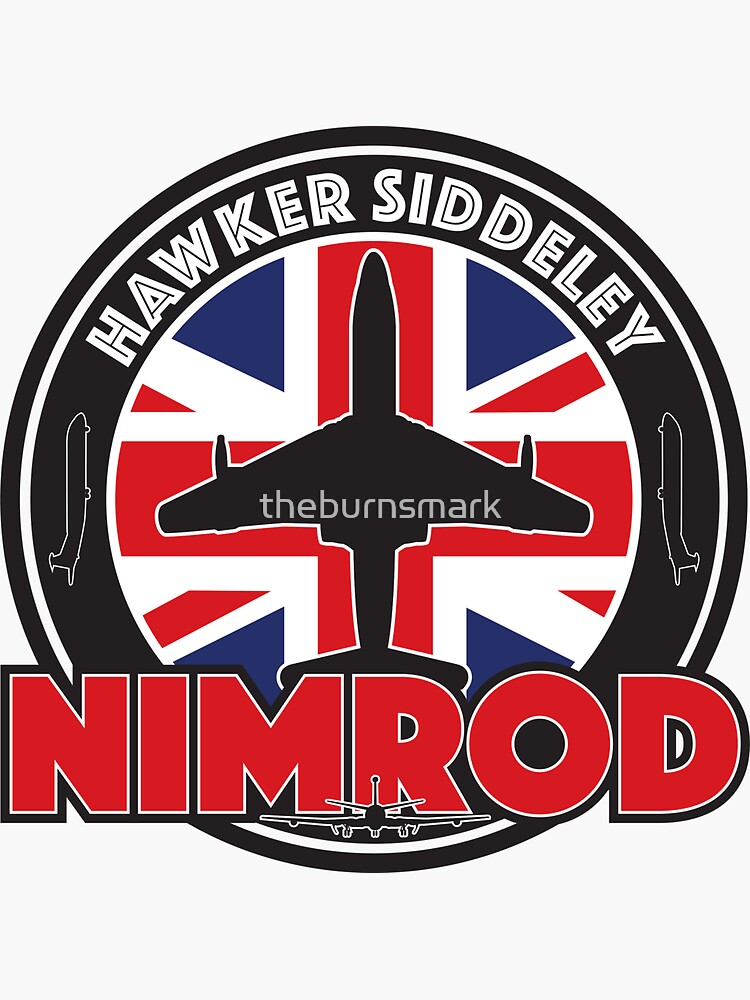 "Hawker Siddeley Nimrod Aircraft" Sticker for Sale by theburnsmark ...