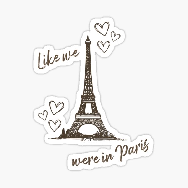 "paris!" Sticker for Sale by theerastour | Redbubble