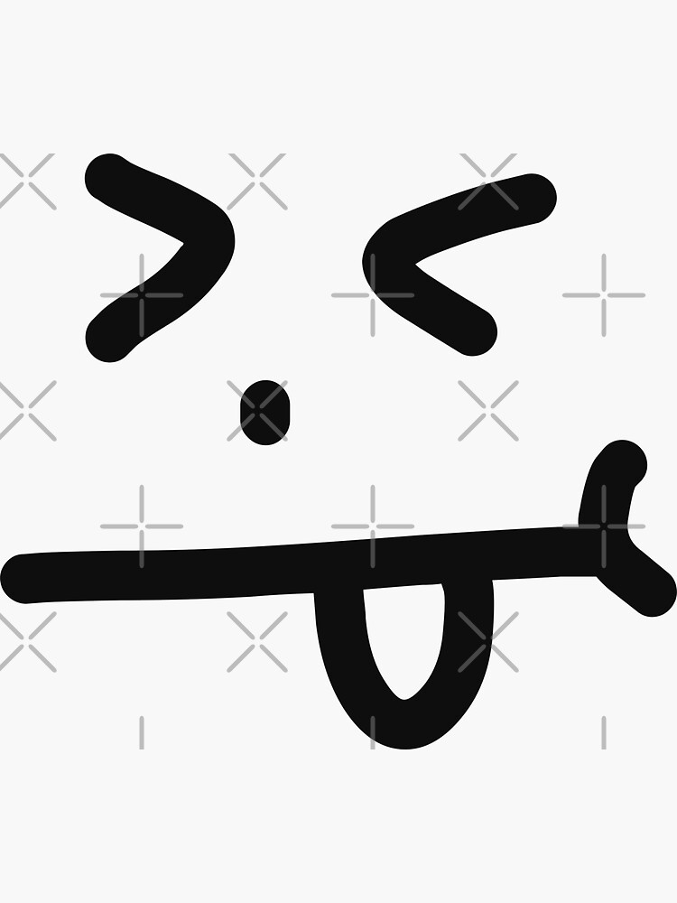 "Funny Crazy Smile Face" Sticker for Sale by Cartrect | Redbubble