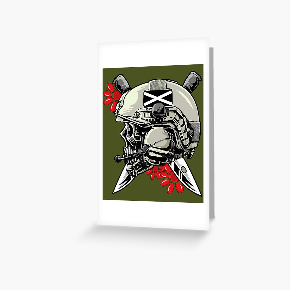 "Task Force Doomer Helmet Skull With Red Daisy Flowers Forward ...