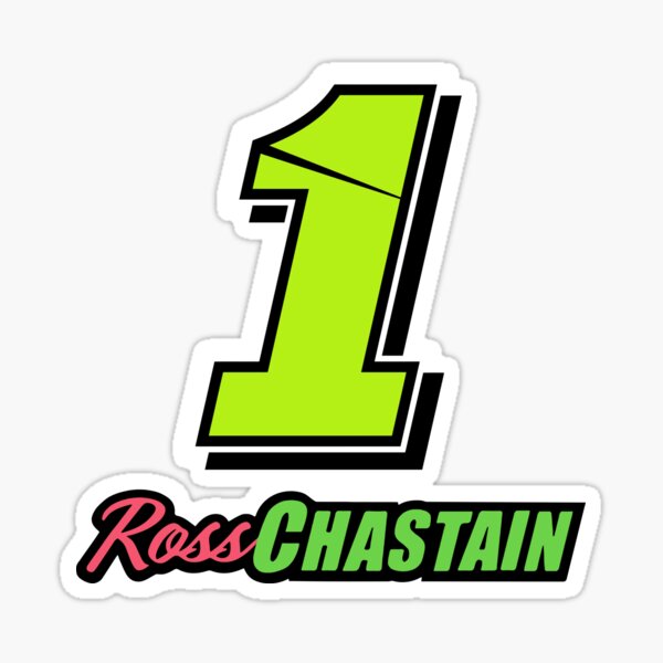 "Ross chastain No. 1" Sticker for Sale by Justbrian | Redbubble