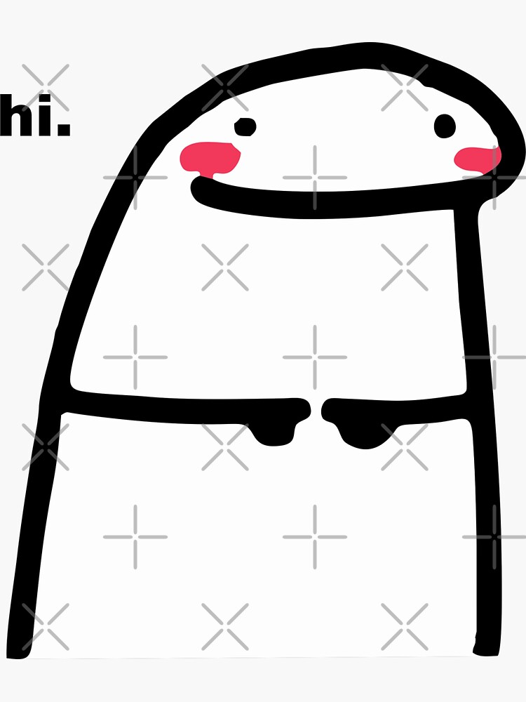 Pegatina «Tímido Flork, hola.» de JenniferM98 | Redbubble