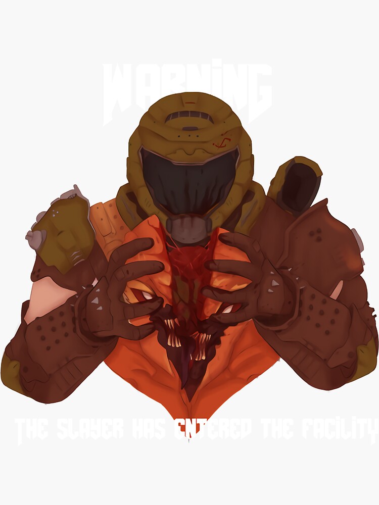 "Doomguy The Slayer/Perfect Design For Fans" Sticker for Sale by ...