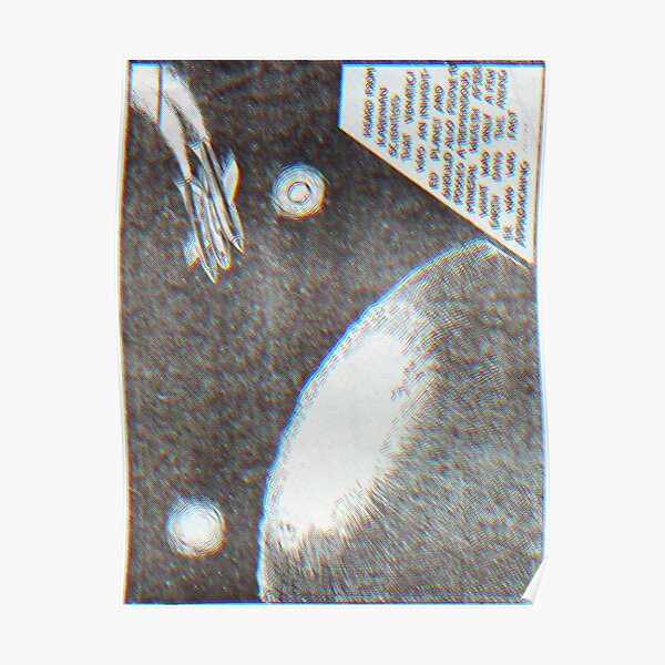 "Vintage book space scene | pointillism retro aesthetic " Poster for ...