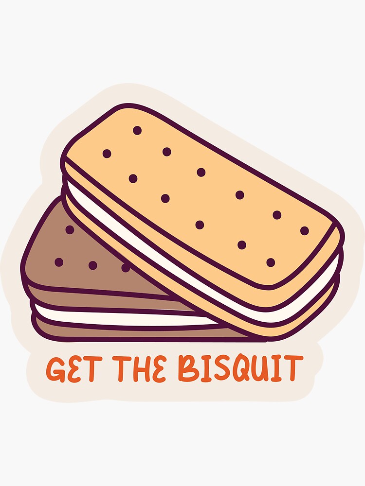 "Icecream & Biscuit" Sticker for Sale by ONEMOREBEER | Redbubble