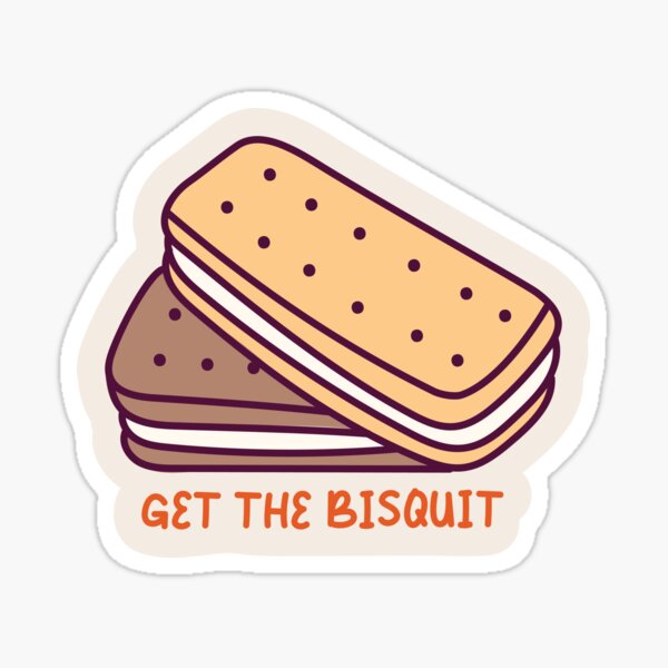 "Icecream & Biscuit" Sticker for Sale by ONEMOREBEER | Redbubble