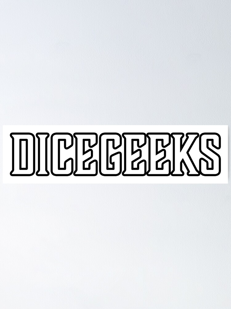 "dicegeeks logo" Poster for Sale by dicegeeks | Redbubble