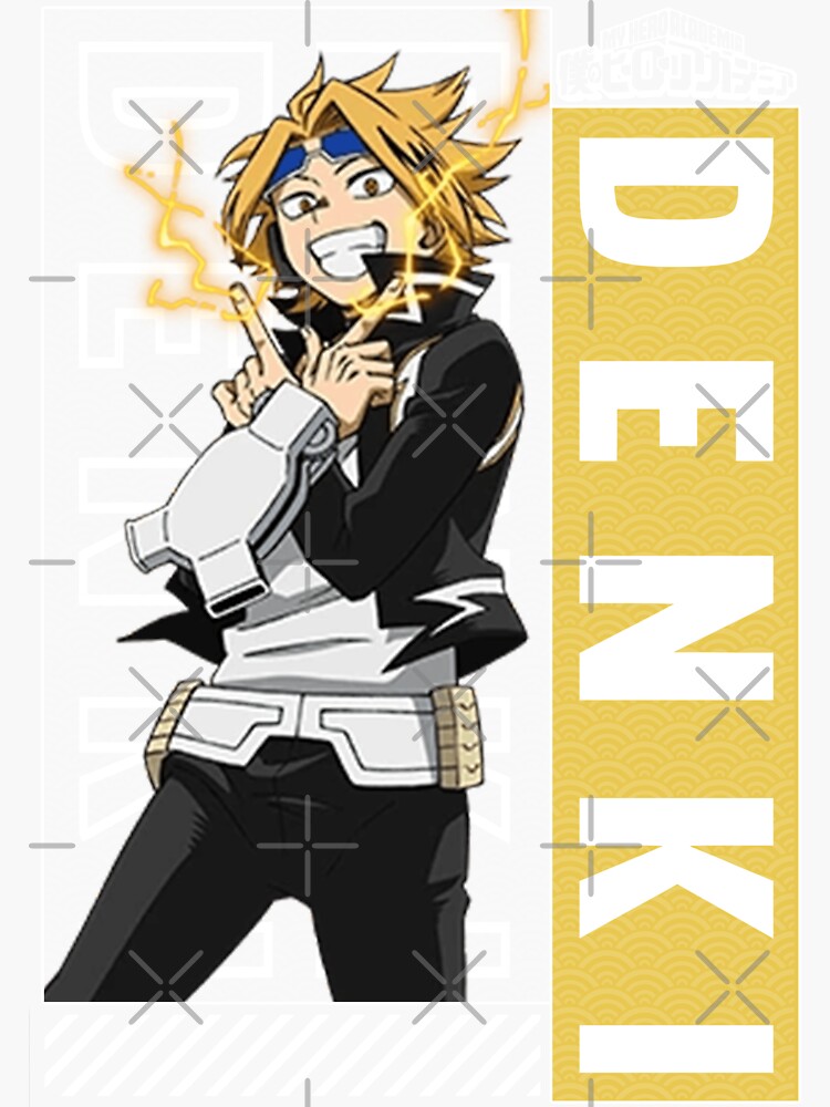 "Chargebolt Denki Kaminari かみなり| My Hero Academia" Sticker for Sale by ...