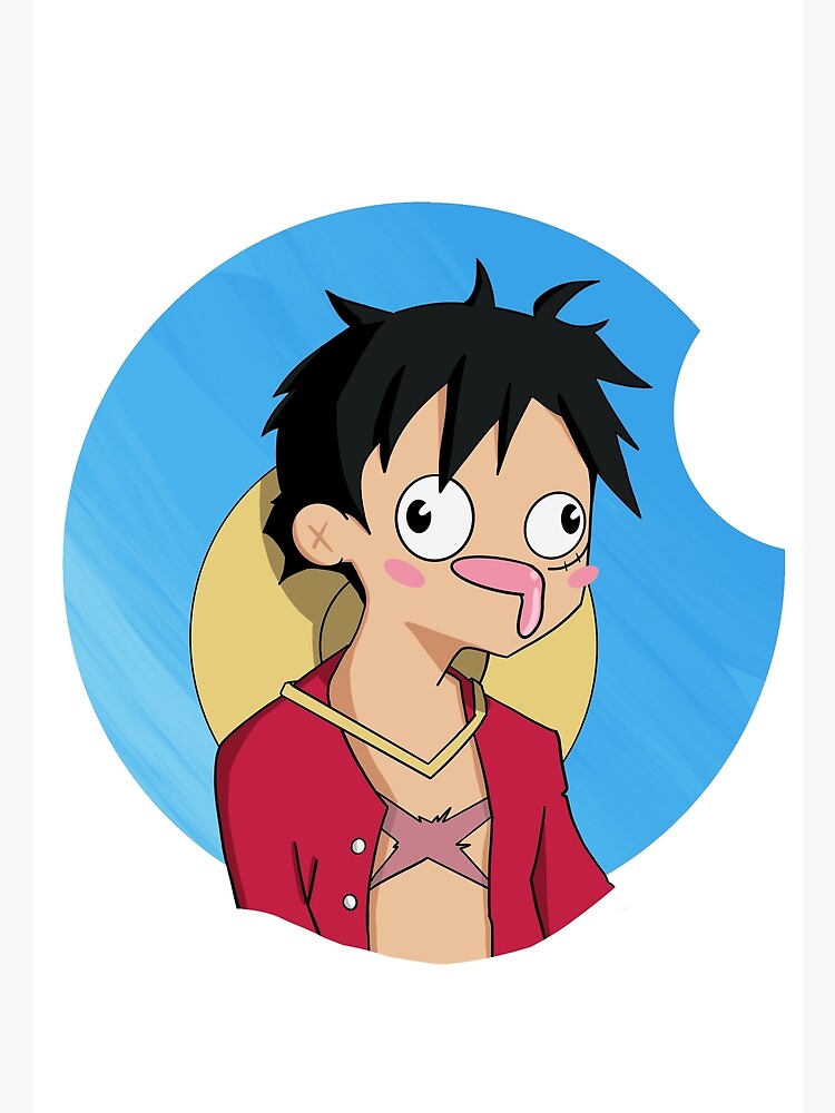 "Derpy Luffy" Poster for Sale by MochiBliss | Redbubble