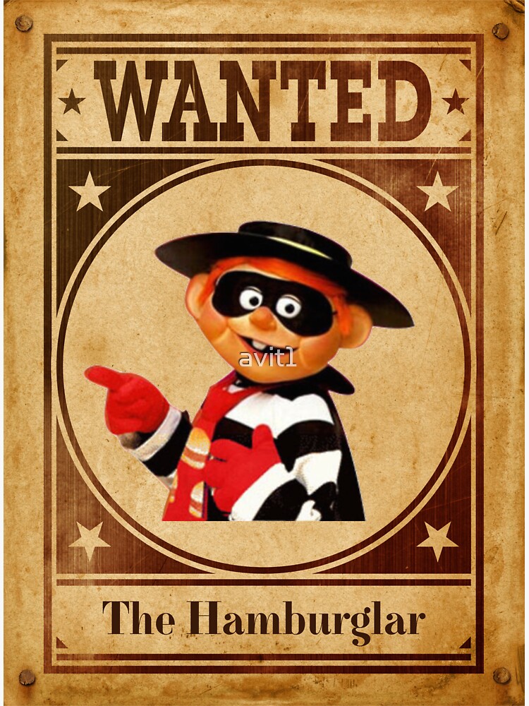 "The Hamburglar, Willow Days" Sticker for Sale by avit1 | Redbubble