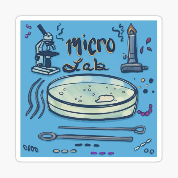 "In The Micro Lab, Science, Microbiology" Sticker for Sale by ...