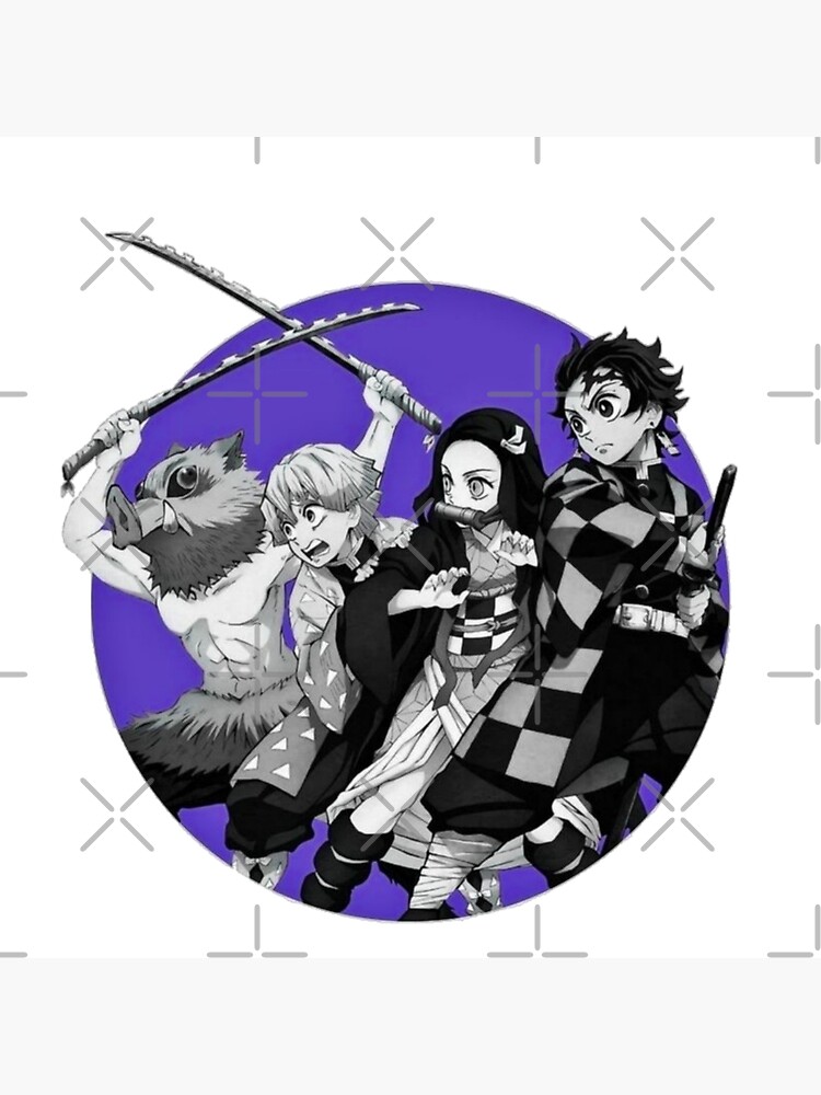 "Demon Slayer | tanjiro kamado | zenitsu | inosuke| nezuko " Art Print ...