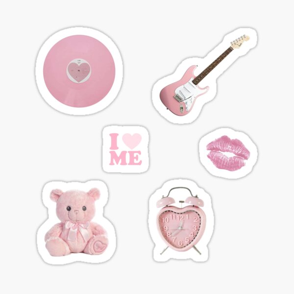 "Pretty In Pink - Sticker Pack" Sticker for Sale by koifins | Redbubble