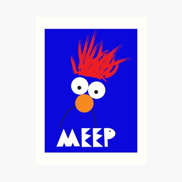 "Beaker MEEP" Art Print for Sale by Madison Bailey | Redbubble