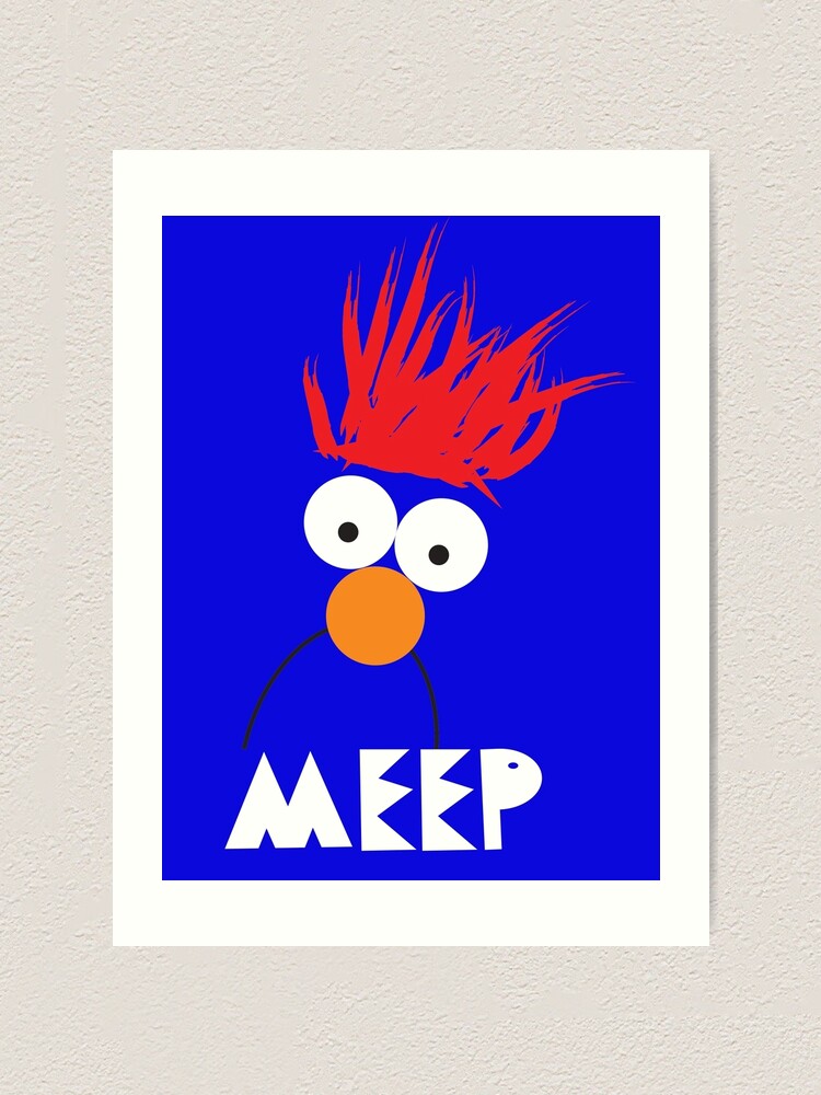 "Beaker MEEP" Art Print for Sale by Madison Bailey | Redbubble
