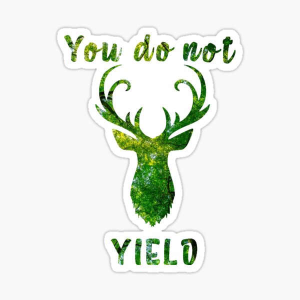"Throne of Glass You Do Not Yield Terrasen Stag" Sticker for Sale by ...