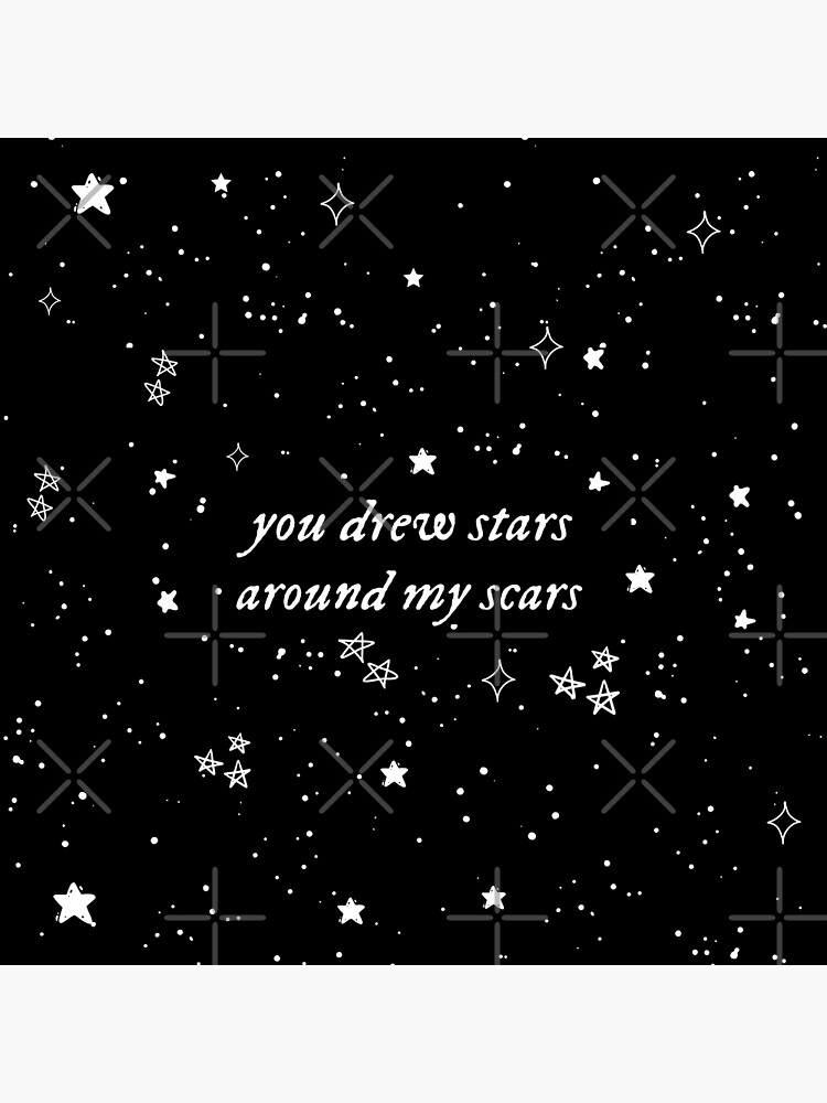 "Stars around my Scars - Taylor Swift Folklore" Art Print for Sale by ...