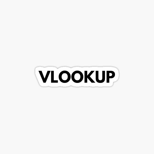 "Vlookup" Sticker for Sale by Johnquoteart | Redbubble