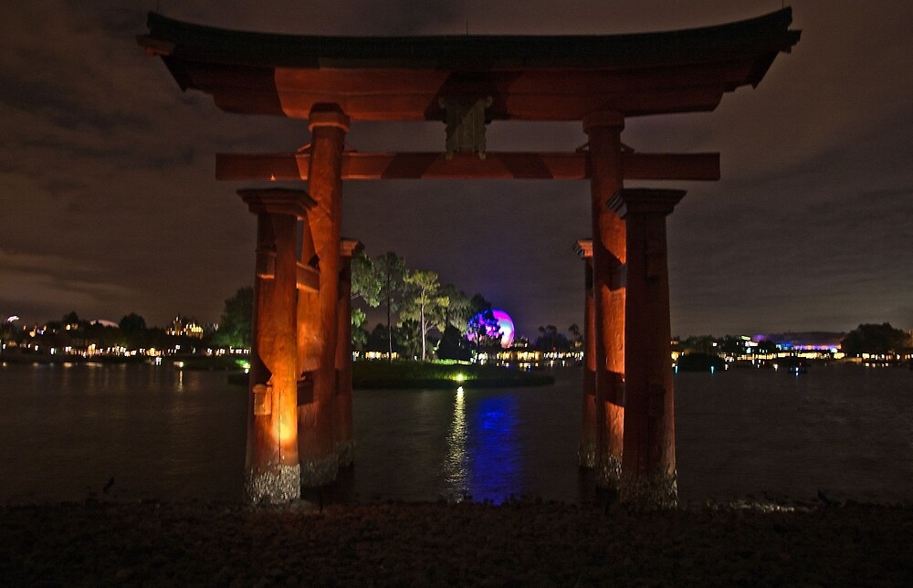 "Torii Gate Japan Pavilion Epcot " by John Kapusta | Redbubble