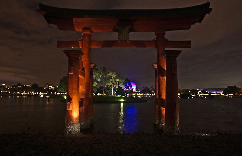 "Torii Gate Japan Pavilion Epcot " by John Kapusta | Redbubble