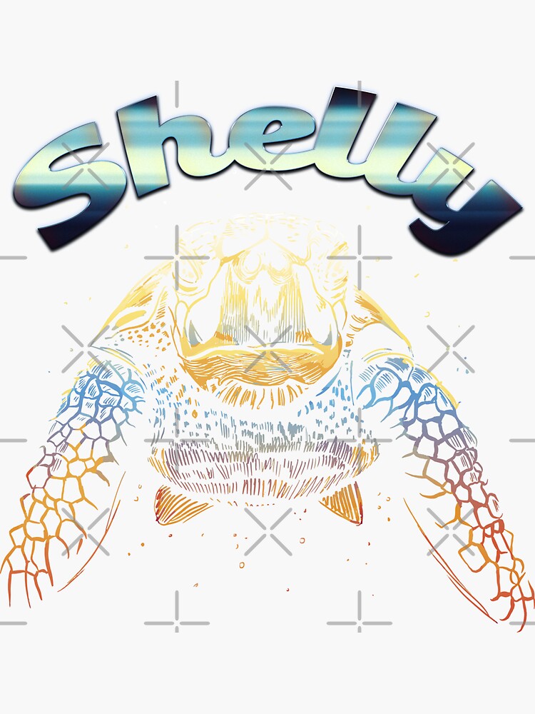 "shelly the turtle" Sticker for Sale by aither81 | Redbubble