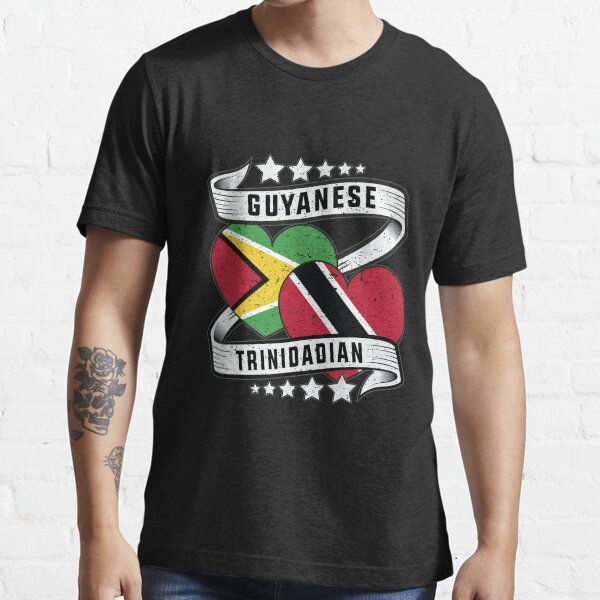 "guyanese and trini shirt half trinidad half guyana flag" T-shirt for ...