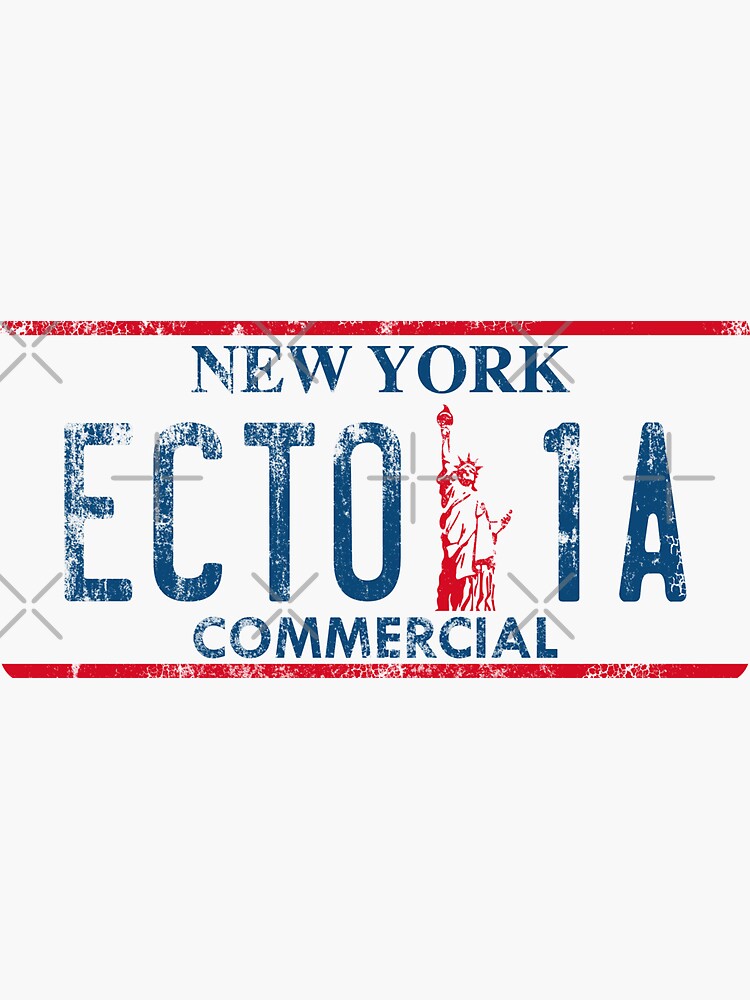 "Ecto 1A" Sticker by mctees | Redbubble