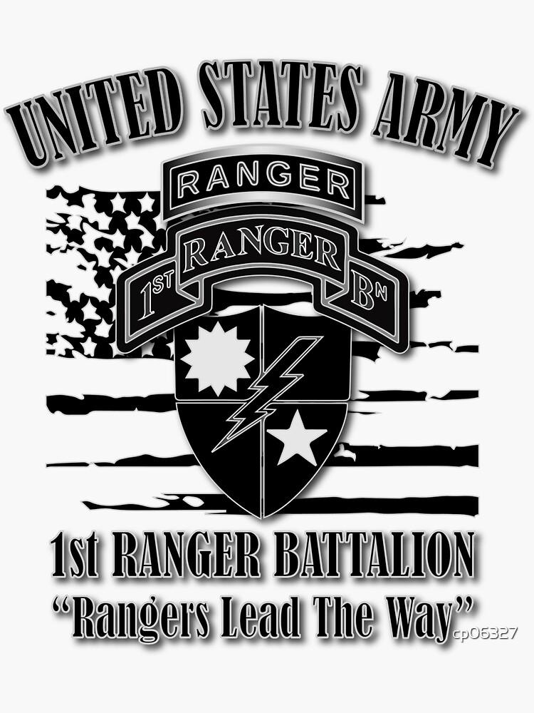 "1st Ranger Battalion- Rangers Lead The Way" Sticker for Sale by ...