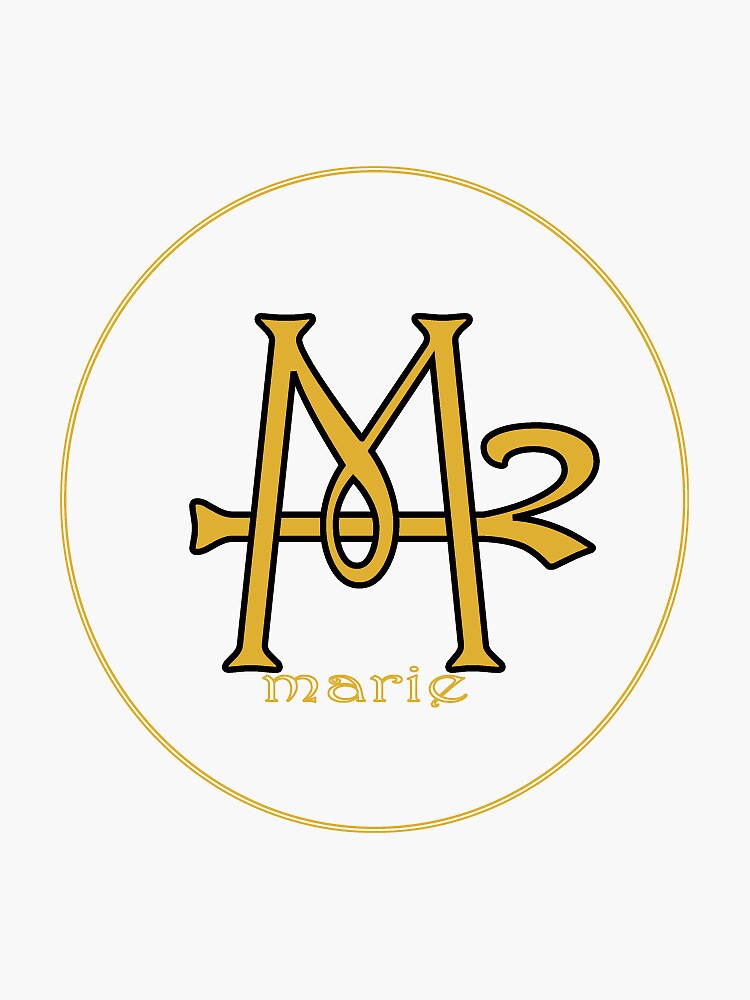 "mary logo" Sticker for Sale by anBout | Redbubble